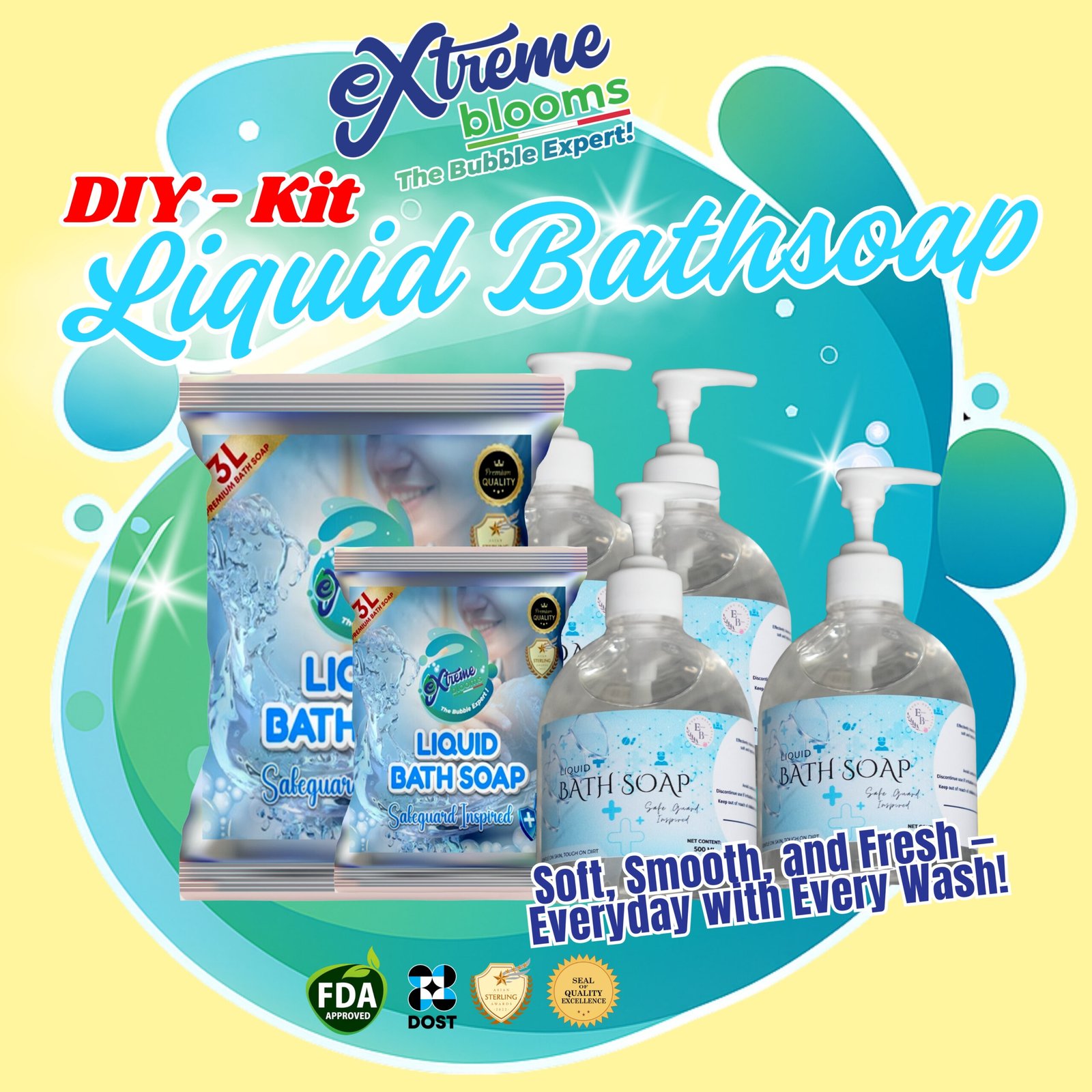 Premium Kit Liquid Bath Soap – Extreme Blooms