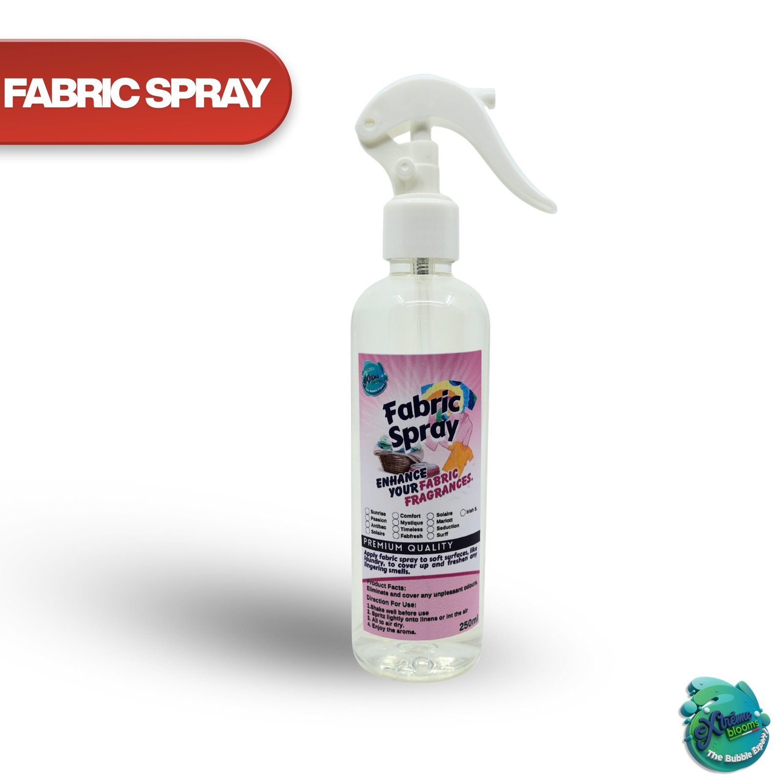 Finish Product Fabric Spray – Extreme Blooms