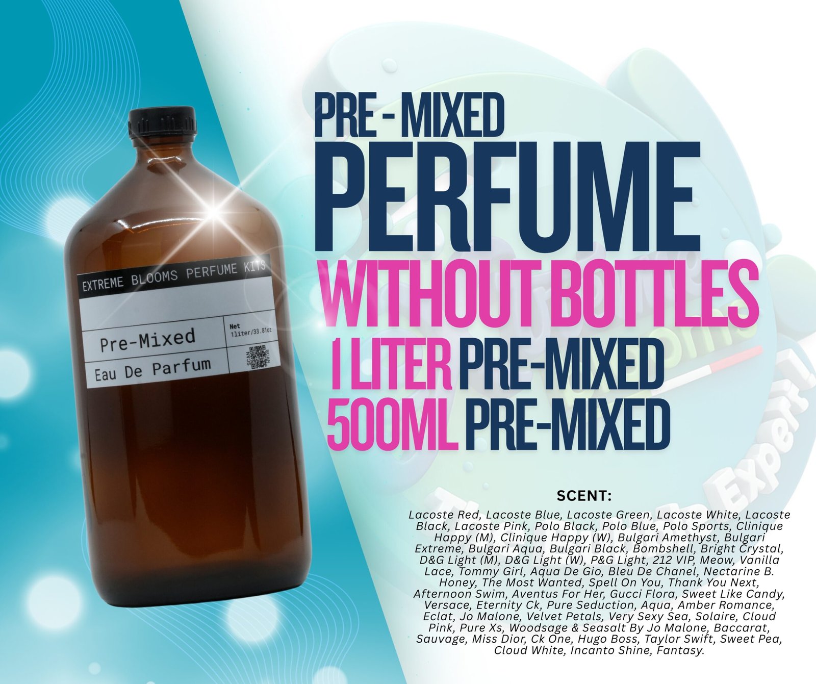 PRE-MIXED PERFUME WITHOUT PACKAGING – Extreme Blooms